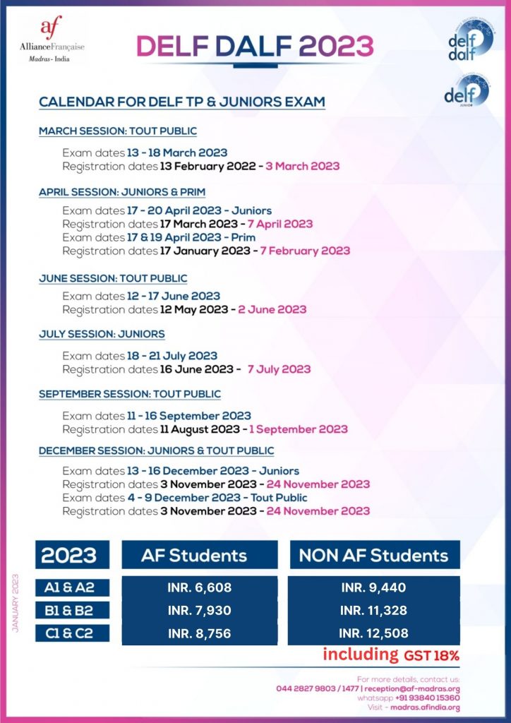 DELF Junior - Alliance Française of Madras